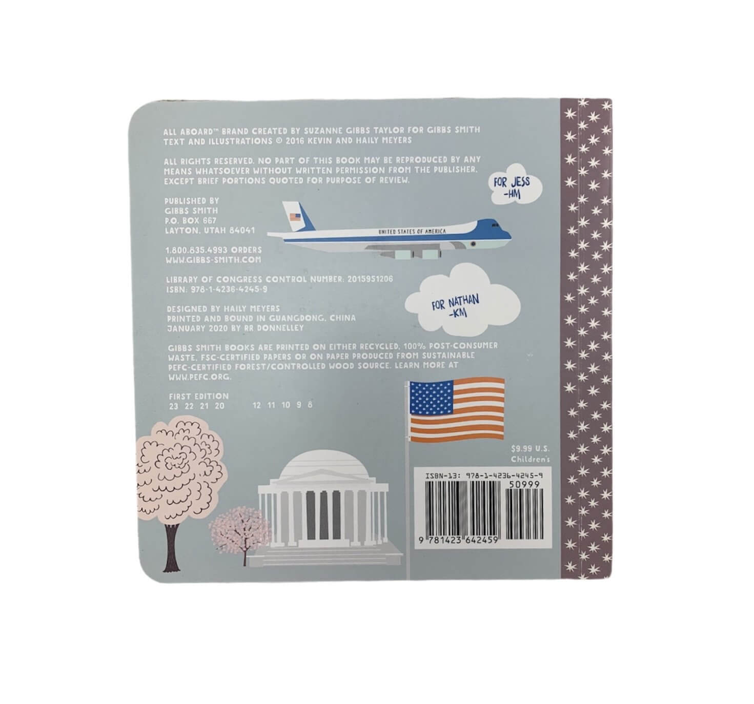 Children's All Aboard Washington DC Book | The Red Wagon